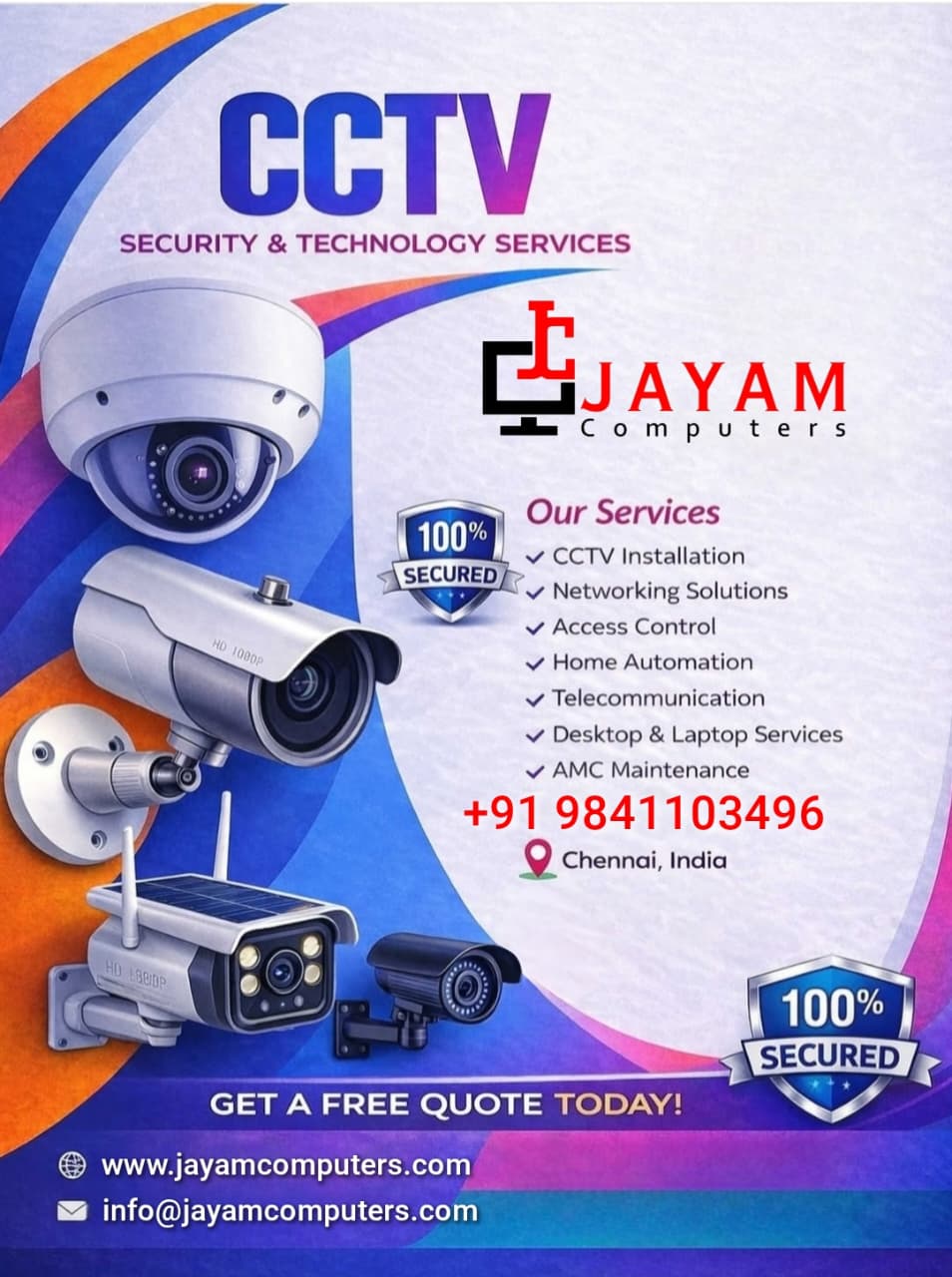 Jayam Computers - CCTV, Computer & IT Solutions